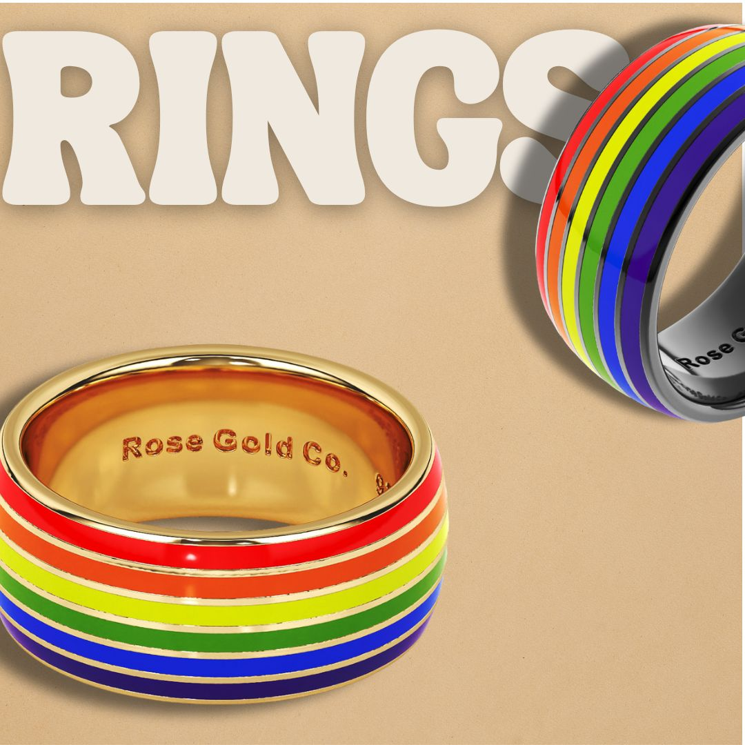 LGBT & Gay Pride Rings | Pride Rings for LGBTQ+ Folks – Rose Gold Co. Shop