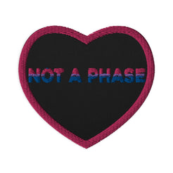 Not A Phase Bisexual Embroidered patch – Rose Gold Co. Shop