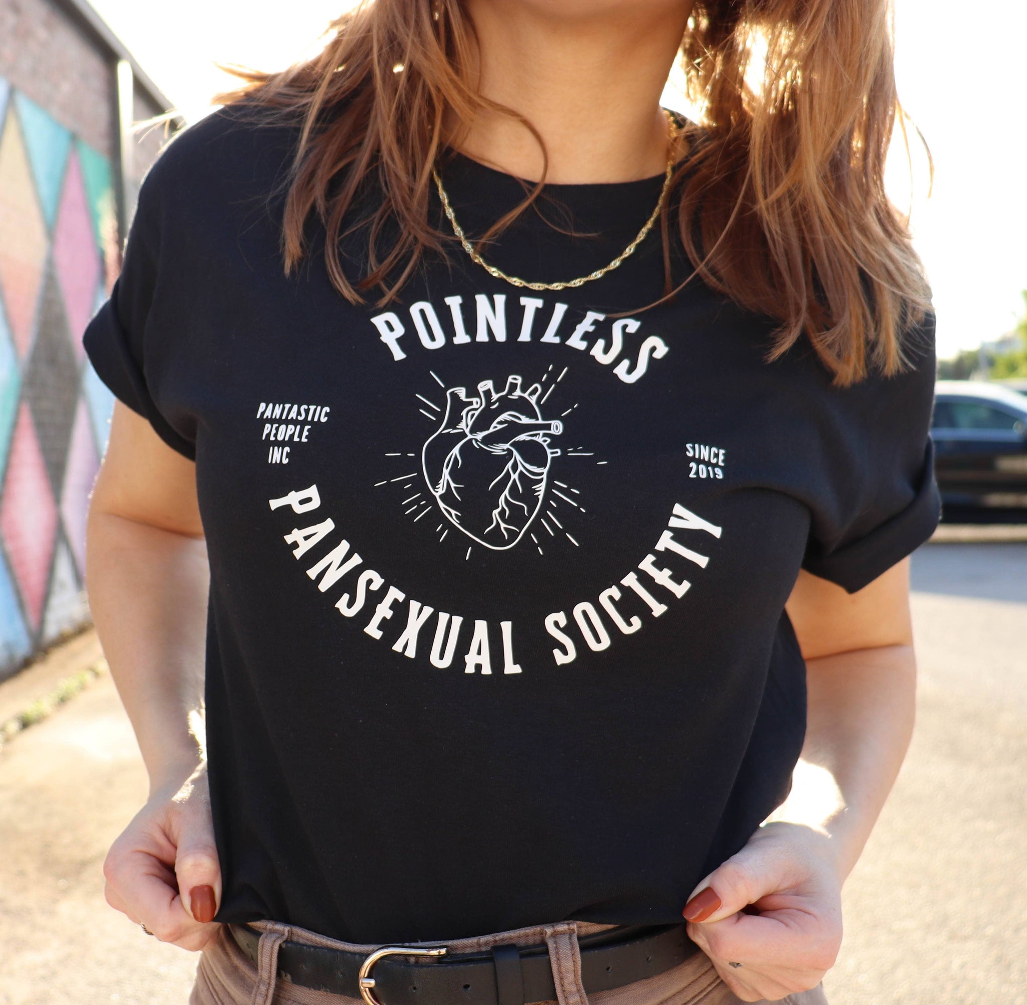 Pointless Pansexual Society Club T-Shirt – Rose Gold Co. Shop